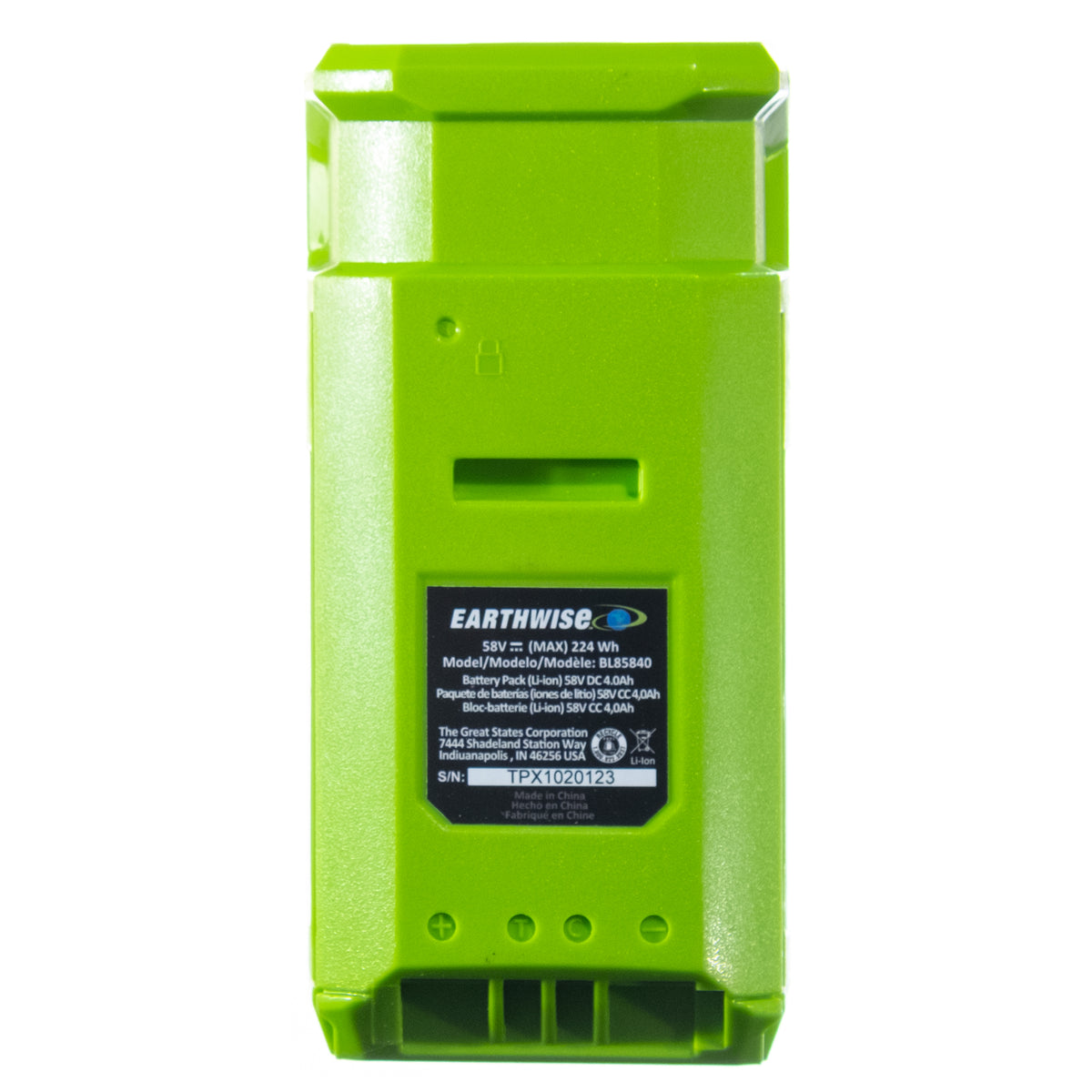 Earthwise 58V 4Ah Lithium Battery – American Lawn Mower Co. EST 1895